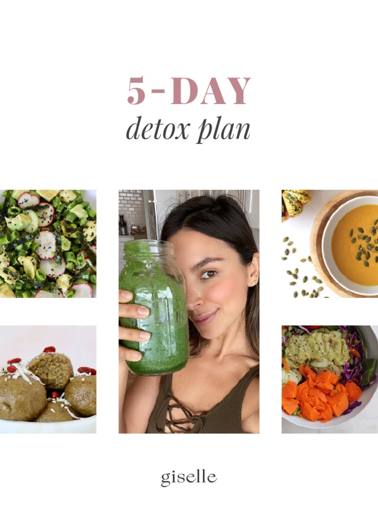 5 Days Detox Plan | PDF | ensalada | Alimentos