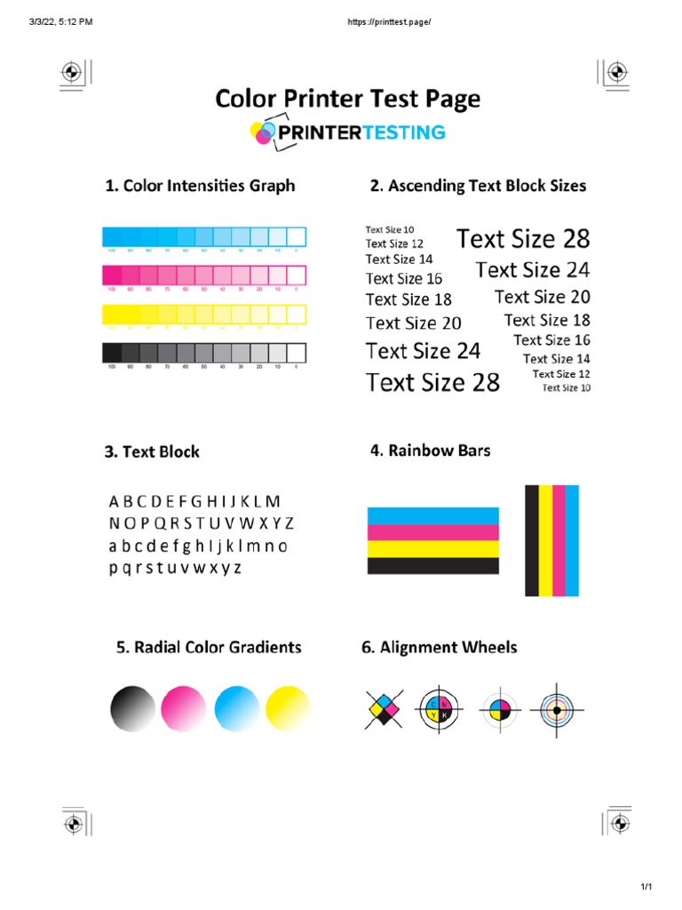 color test imprimanta | PDF
