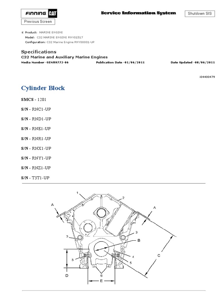 Assembling C32 | PDF | Piston | Gear
