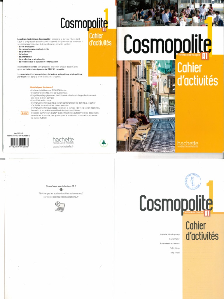 Cosmopolite 1 Cahier d'Activités-Hachette Français Langue Etrangère ...