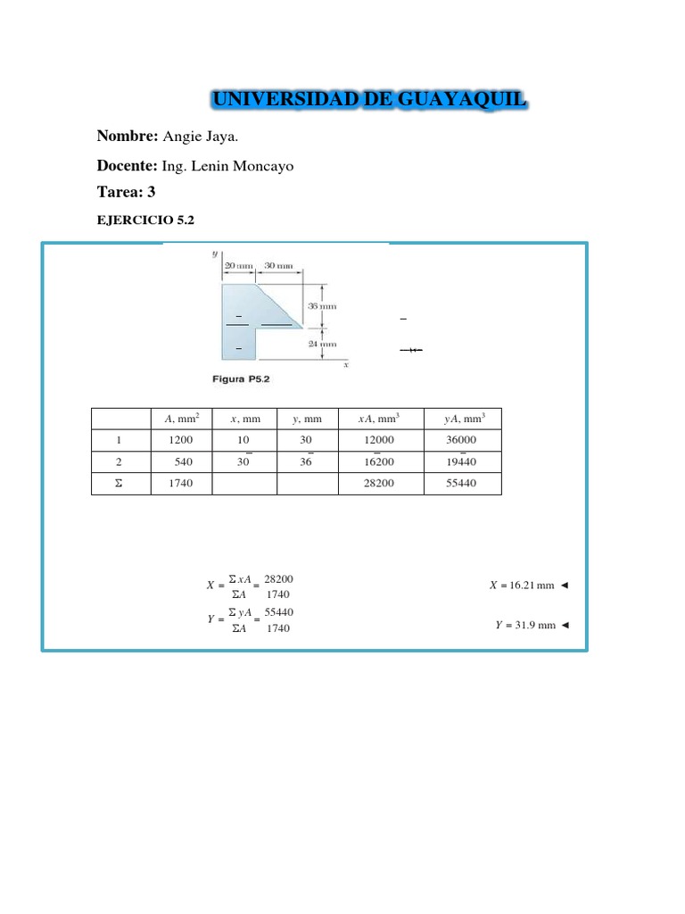 Tarea 3-Estatica | PDF