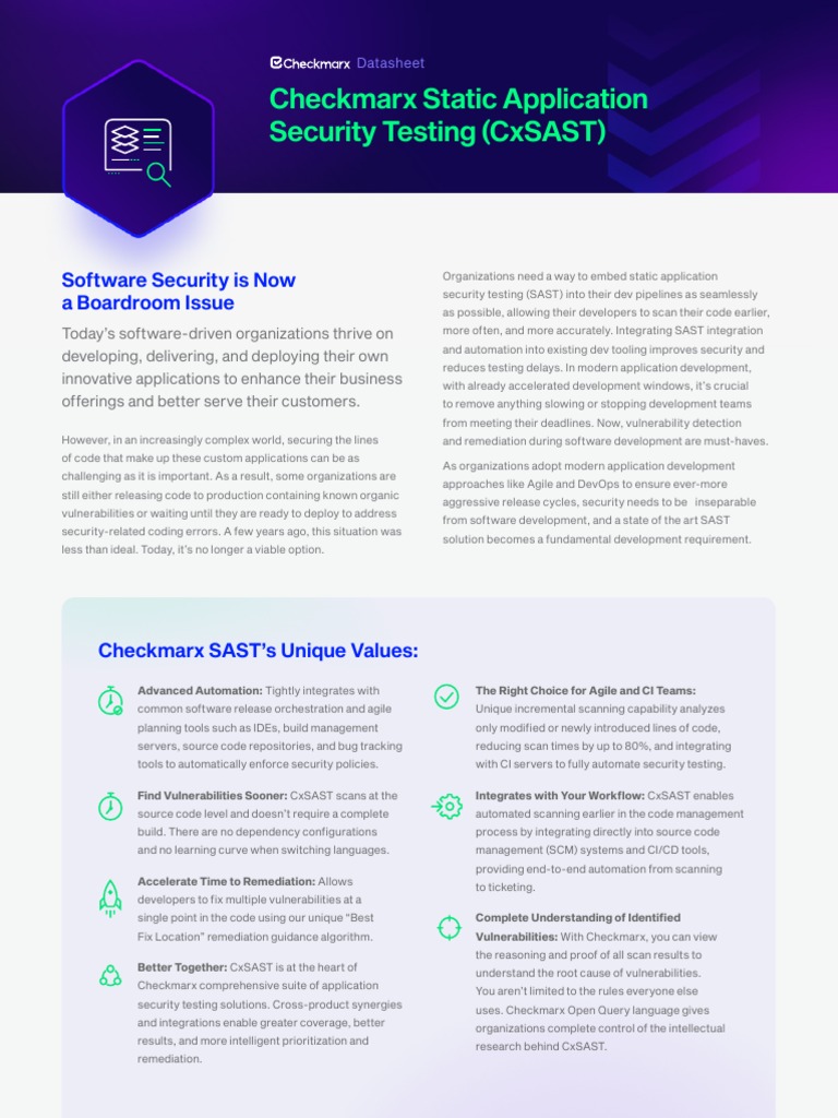 Cxsast Datasheet Aug 2021 | PDF | Vulnerability (Computing) | Computing