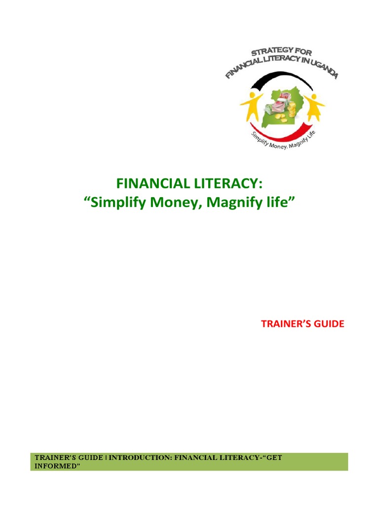 Financial Literacy Toolkit Trainers Guide | PDF | Financial Literacy ...