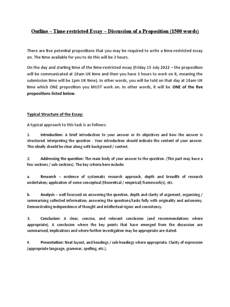 Time-restricted Essay Outline | PDF | Social Media Marketing | Digital ...