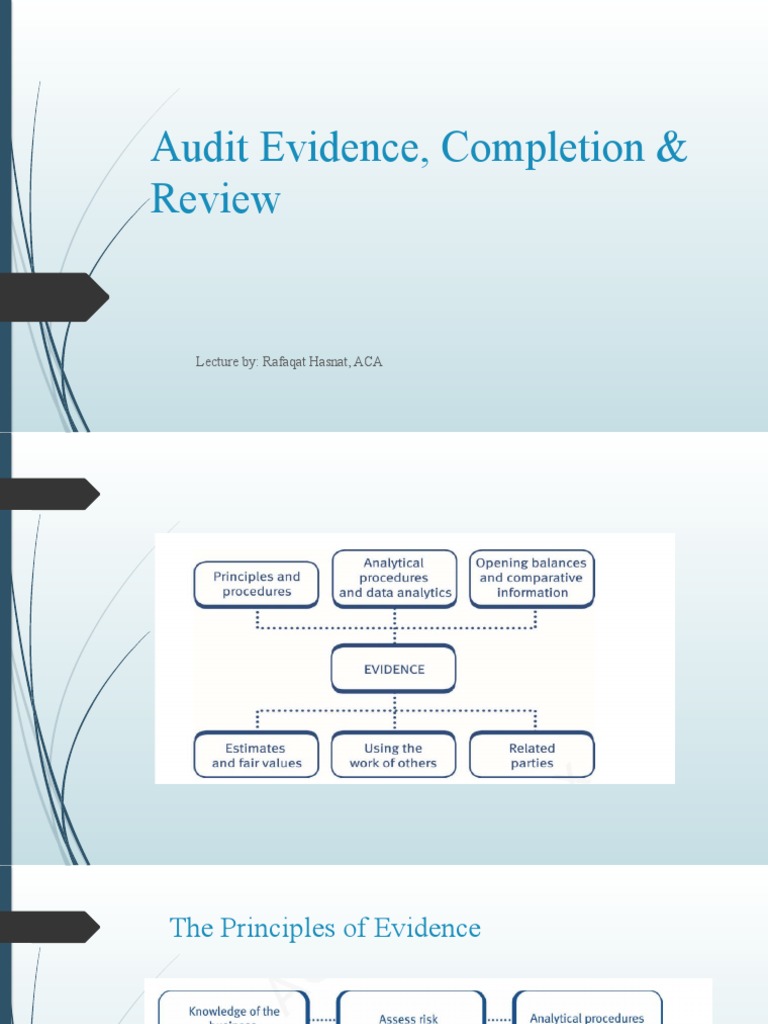 Audit Evidence, Completion & Review | PDF | Audit | Business