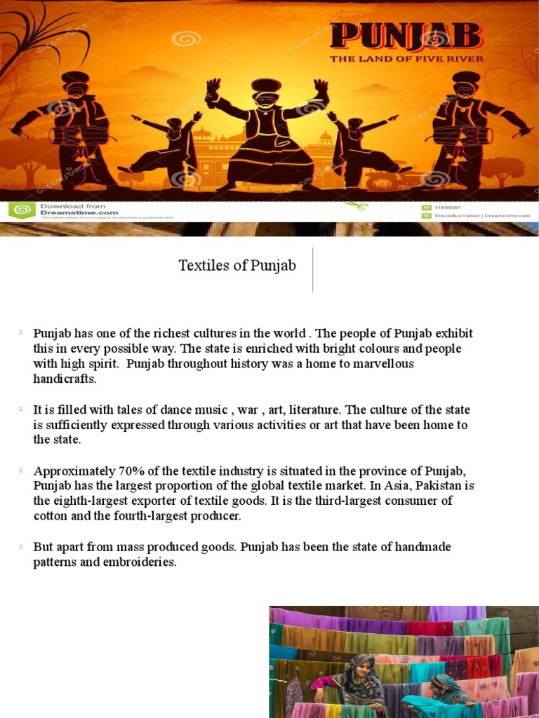 Textiles of Punjab | PDF | Weaving | Decorative Arts