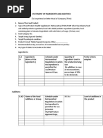 FSSAI Form IX: Nomination Template | PDF | Law