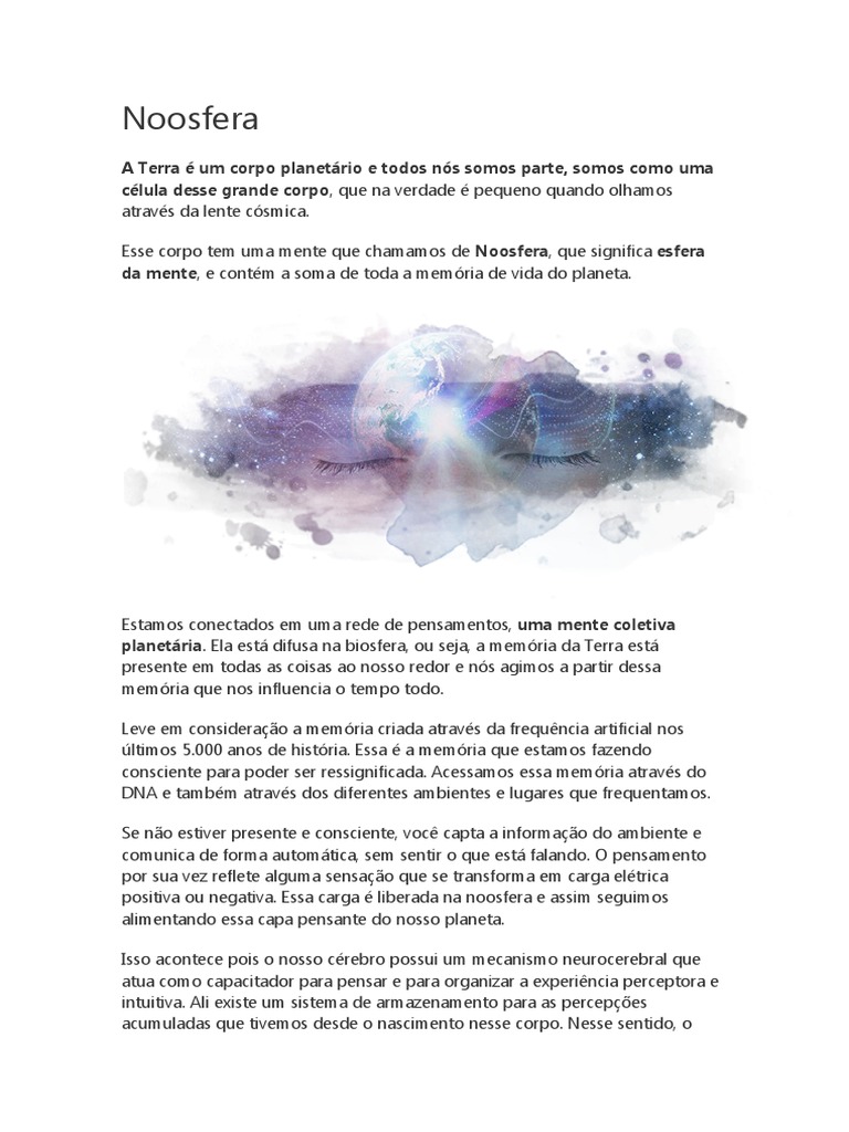 NOOSFERA | PDF | Pensamento | Memória