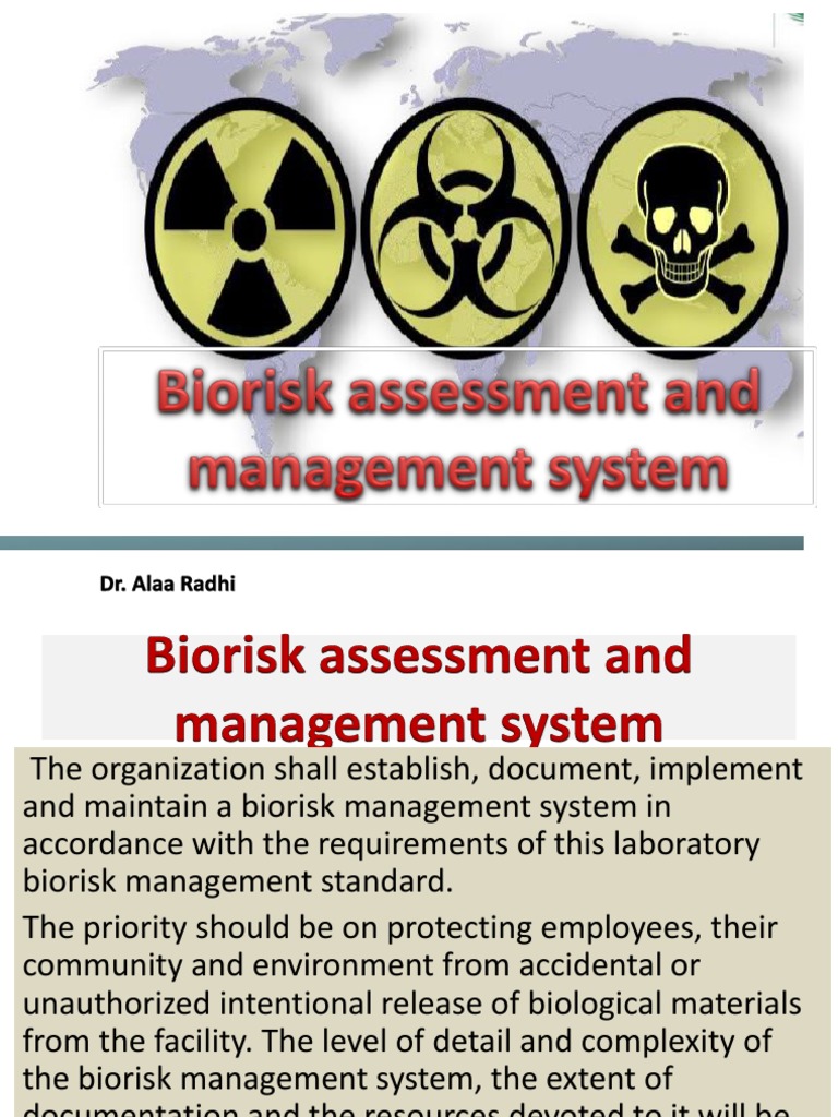 Biosafety and Biosecurity Lec. 3 | PDF | Risk | Risk Assessment
