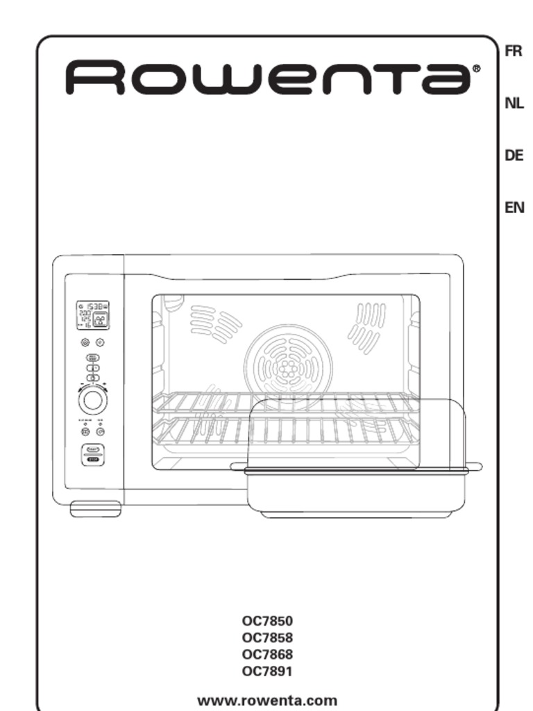 Rowenta Oven Manual | PDF | Menu | Food And Drink
