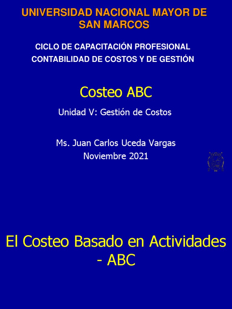 Costeo ABC-ABM | PDF | Costo | Obtención