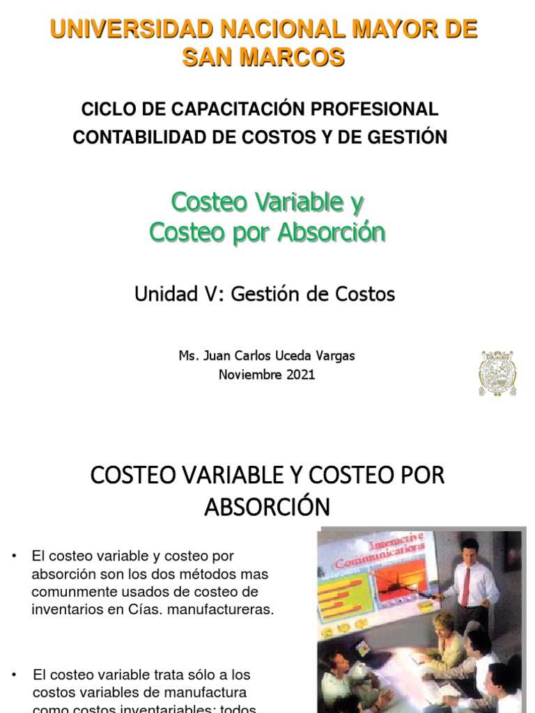 Costeo Variable y Costeo Por Absorción | PDF | Costo | Contabilidad