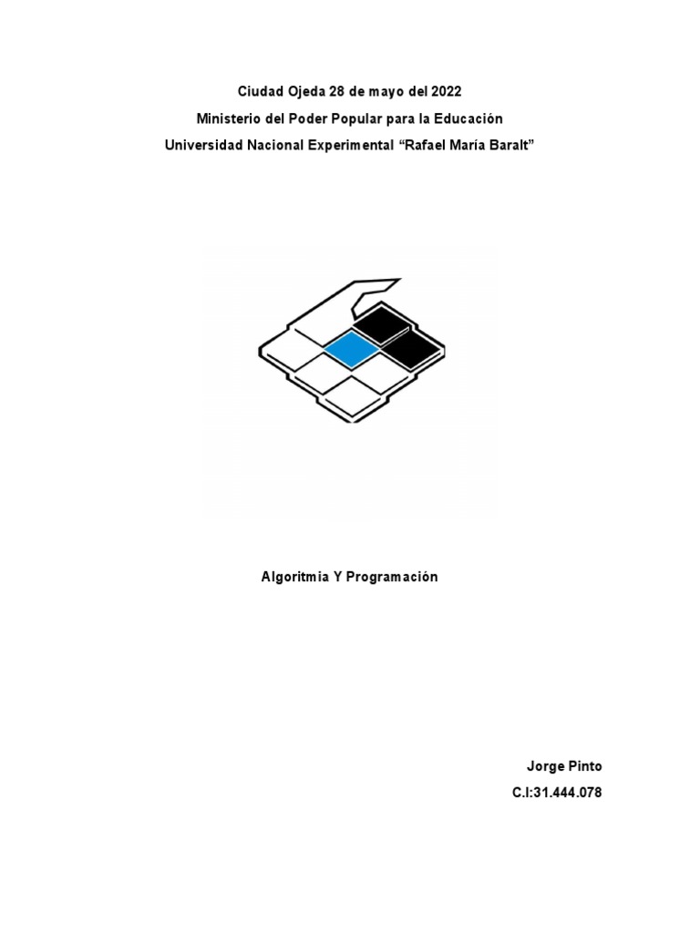 Algoritmia y programación: conceptos básicos, representación de algoritmos y traza de ejecución ...
