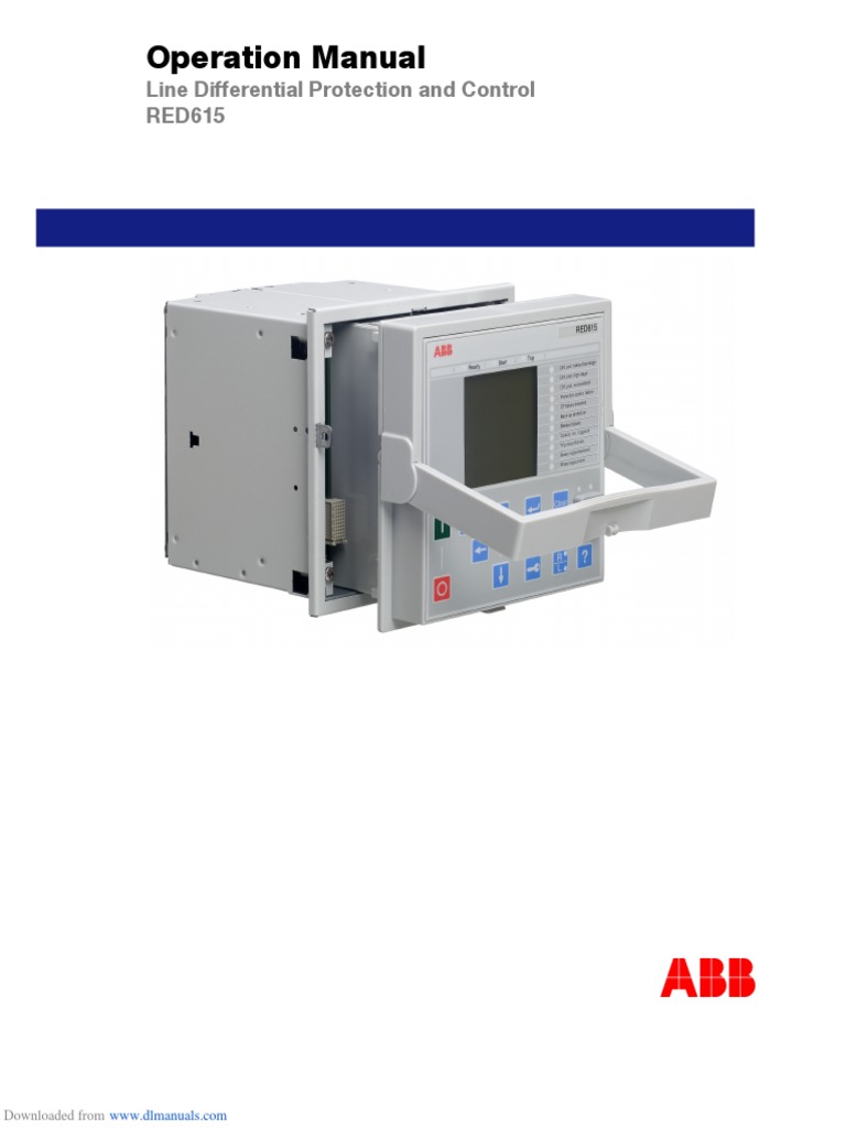 Operation Manual: Line Differential Protection and Control RED615 | PDF ...