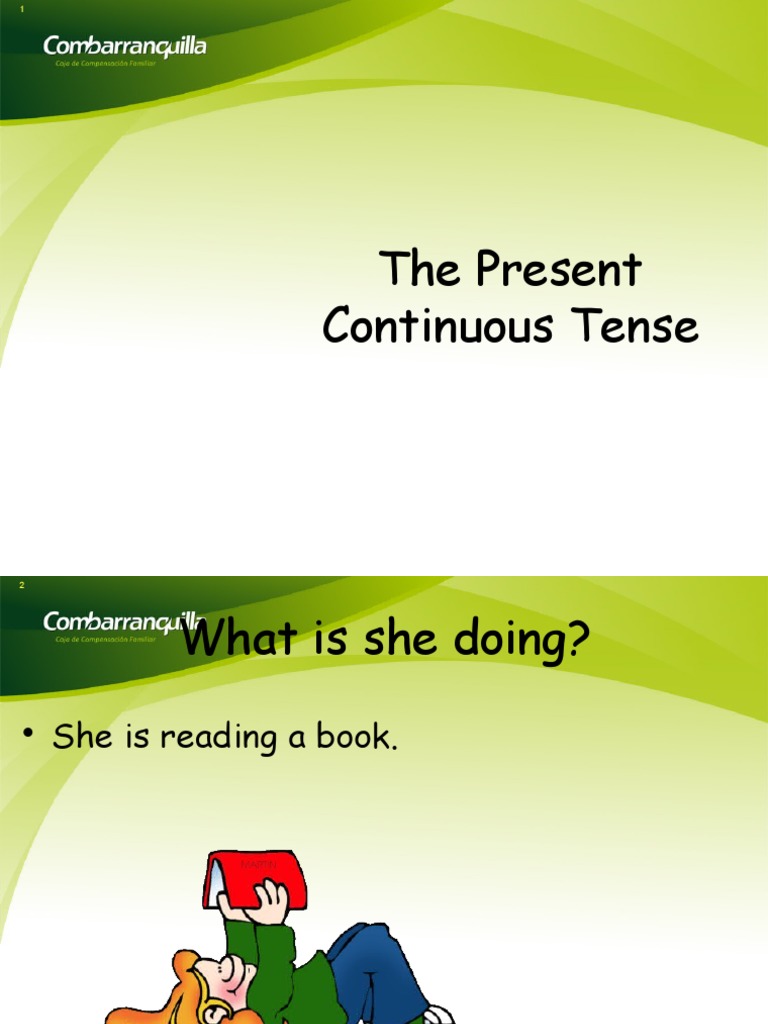 The Present Continuous Tense: Use and Form | PDF