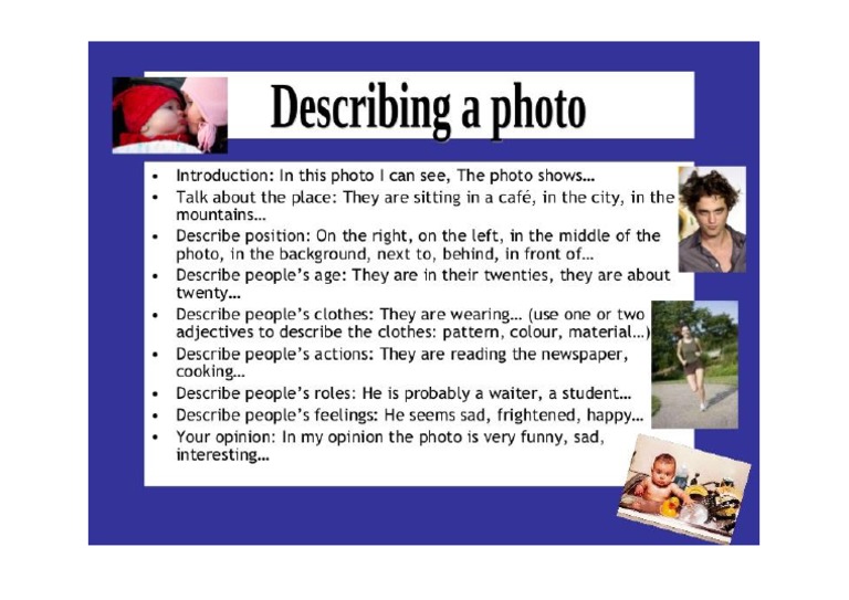 Guide To Describe Pics | PDF