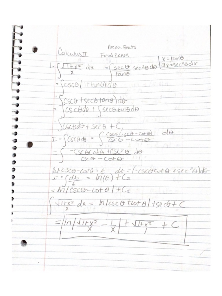 Calc 2 Final Pdf 