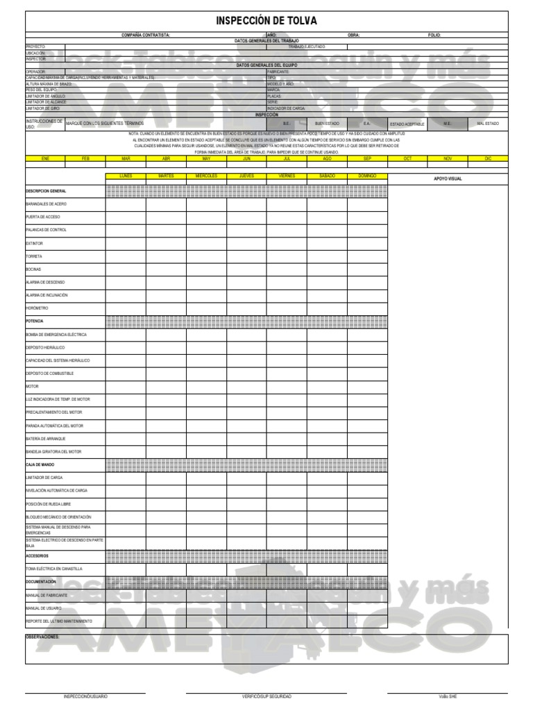 Formatos de Inspección | PDF | Altoparlante | Bienes manufacturados