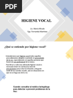 Pauta de Higiene Vocal. | PDF