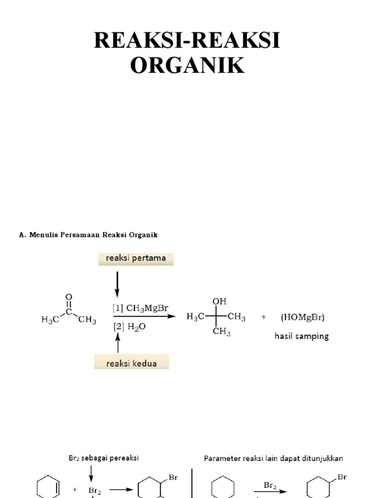 MEKANISME REAKSI ORGANIK | PDF MEKANISME REAKSI ORGANIK | PDF