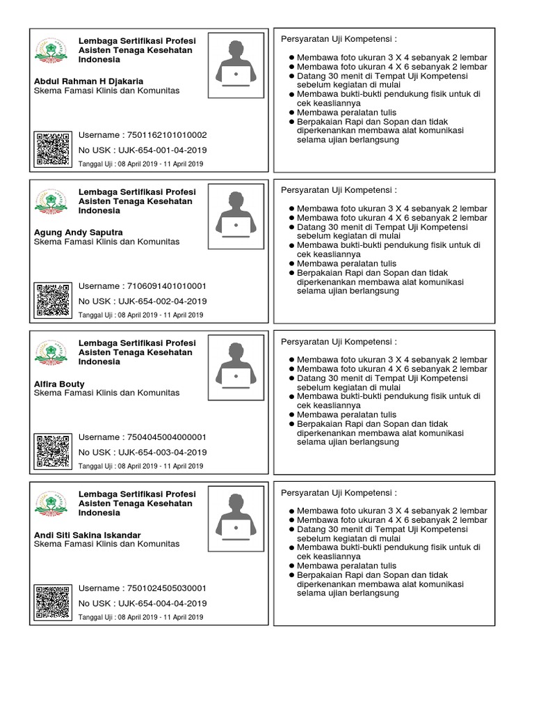 Kartu Usk Farmasi | PDF