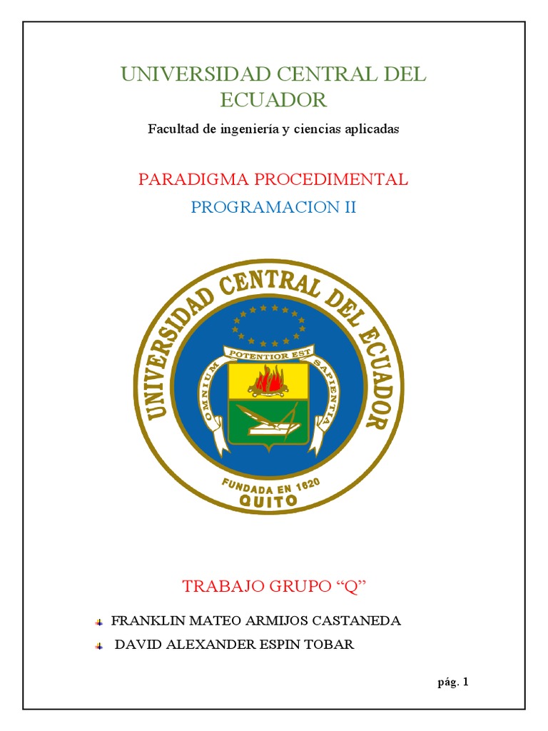 Paradigma Procedimental | PDF | Lenguaje de programación | Programación ...