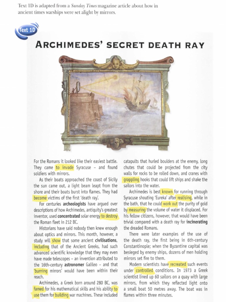 Archimedes' Secret Death Ray | PDF
