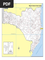 Mapa - Santa Catarina Com Municipios | PDF