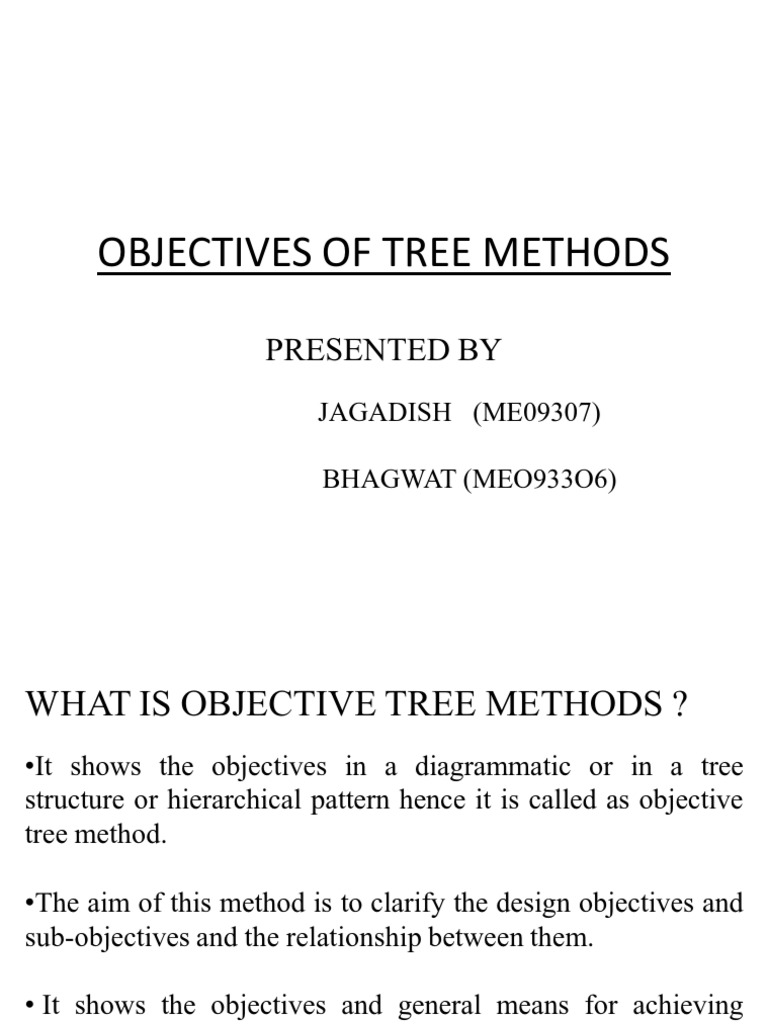 Objective Tree Method | PDF | Pump | Risk