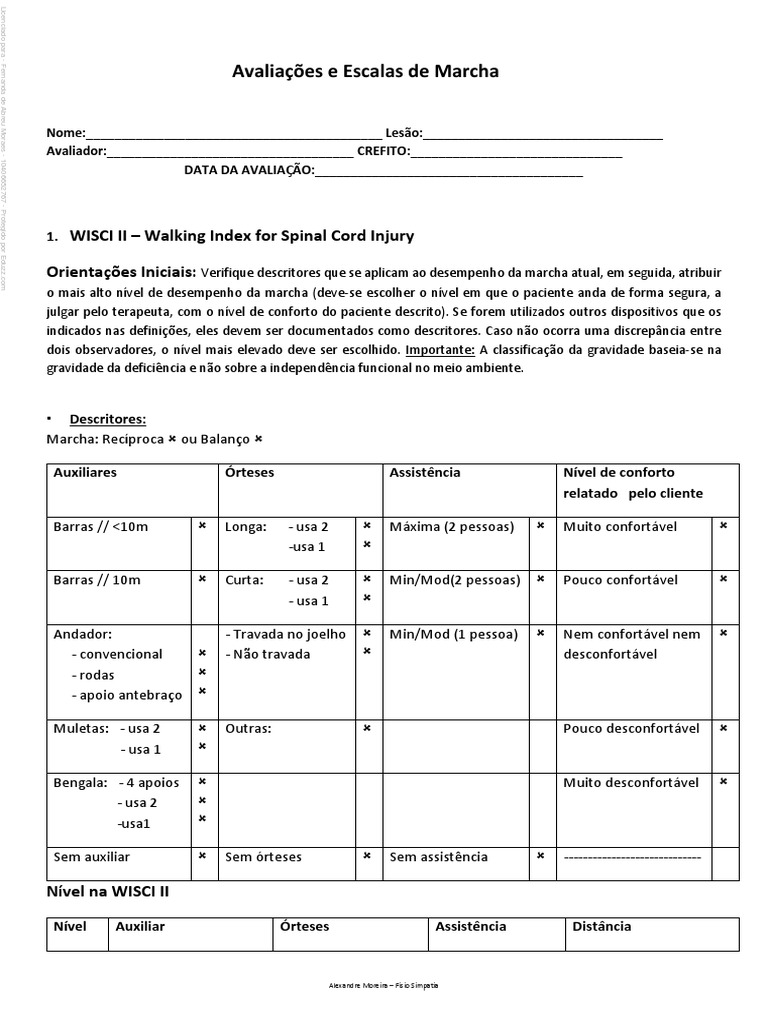 Avaliação da Escala WISCI II | PDF