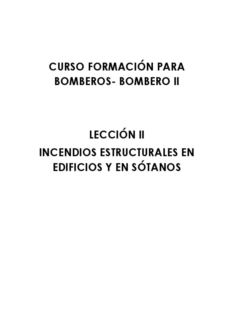 Lección Ii - Control de Incendios | PDF | Fuego fatuo | Incendios