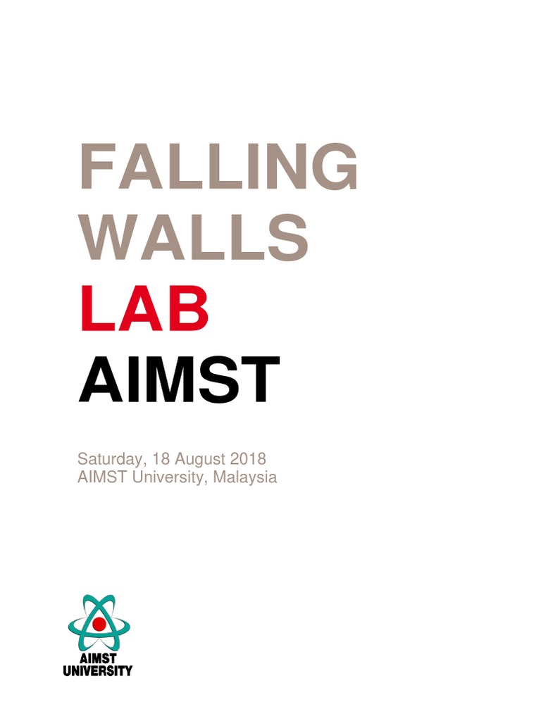 Revised Booklet Falling Walls Lab Programme 16 Aug 2018 | PDF ...