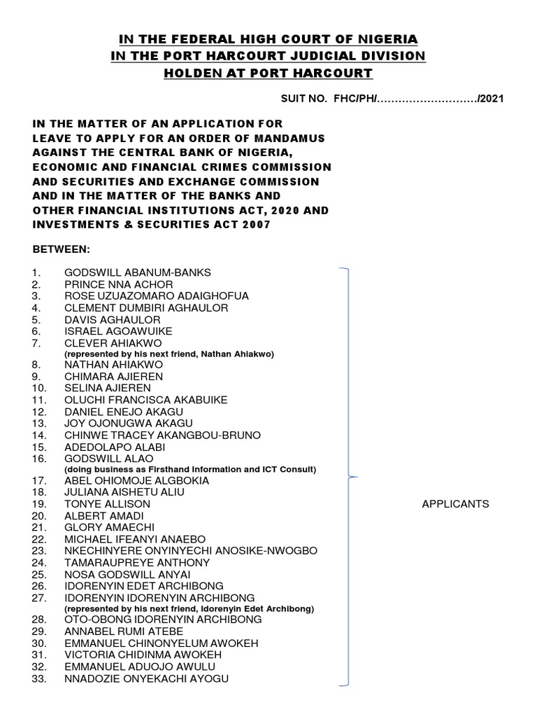 Application For Leave To Apply For Judicial Review - Rev.1 | PDF ...