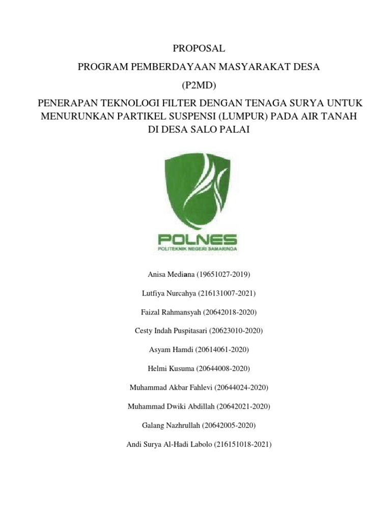 Proposal p2md Polnes | PDF