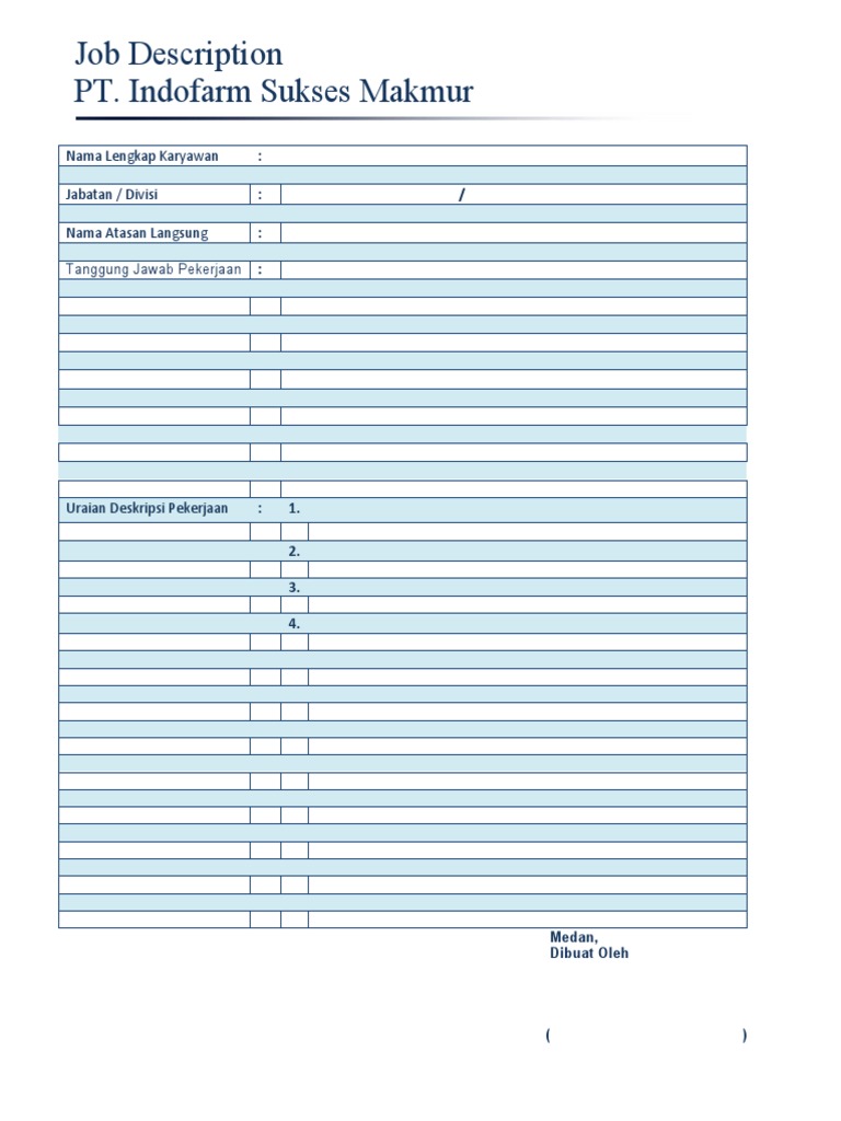Sample Job Description | PDF
