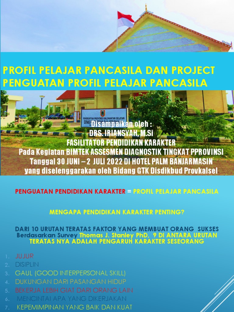 Profil Pelajar Pancasila Dan Project Penguatan Profil Pelajar Pancasila ...
