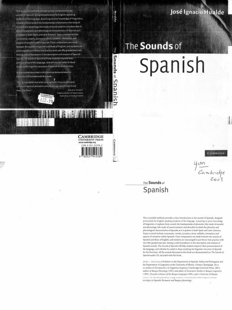 Hualde the sounds of spanish | PDF