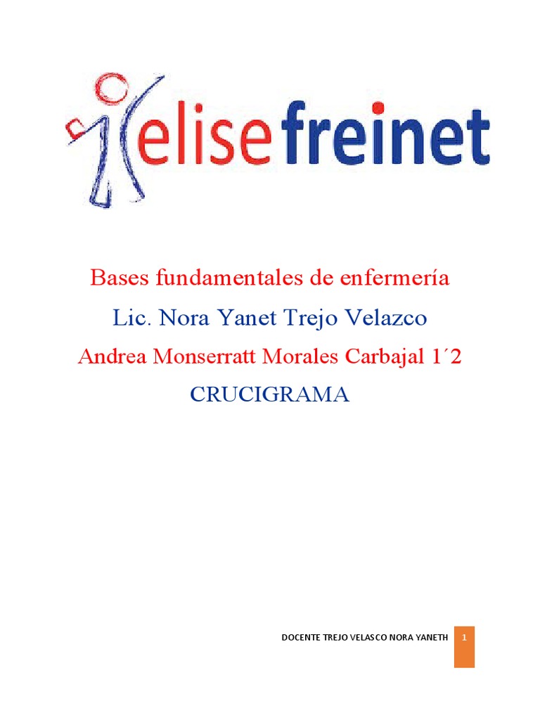 Capitulo 1 Crucigrama Actividad | PDF | Enfermería | Cuidado de la salud