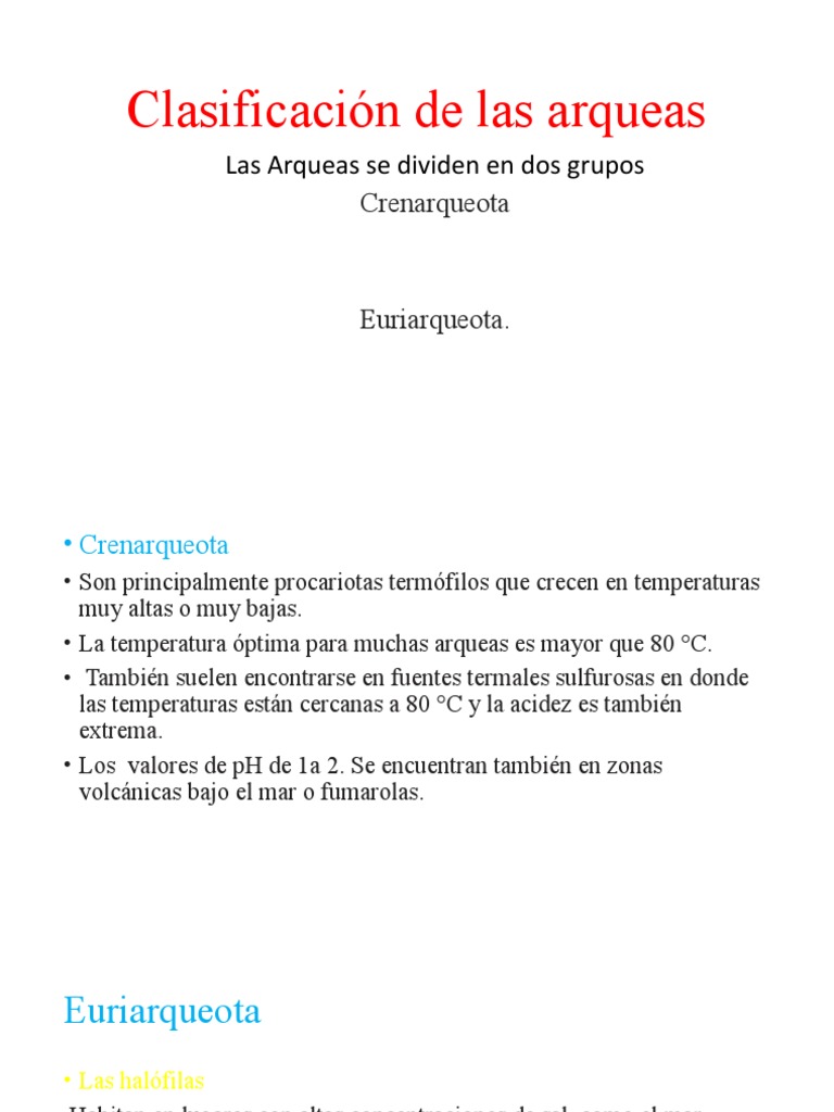 Clasificación de Las Arqueas y Bacterias | PDF