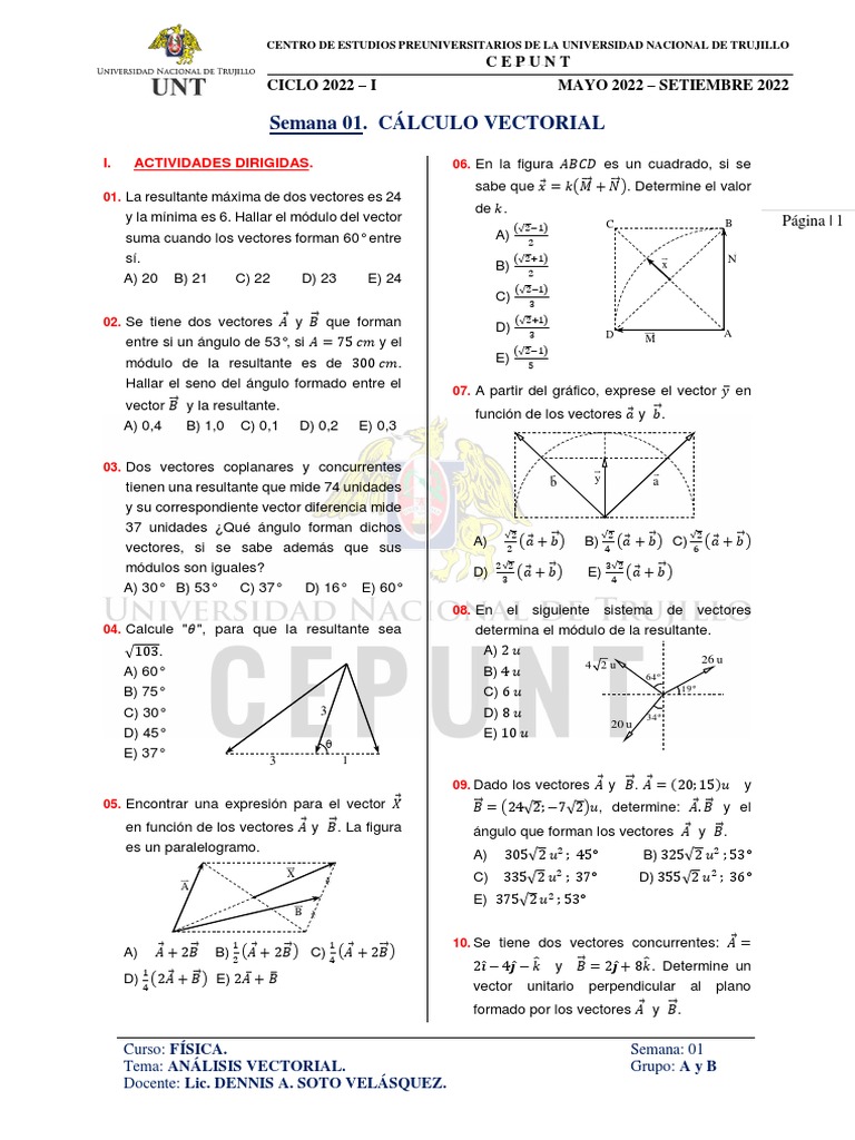 Análisis Vectorial | PDF | Vector Euclidiano | Geometría