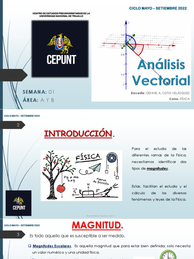 Análisis Vectorial | PDF | Vector Euclidiano | Escalar (Matemáticas)