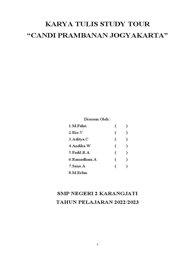 Candi Prambanan Jogyakarta123 | PDF