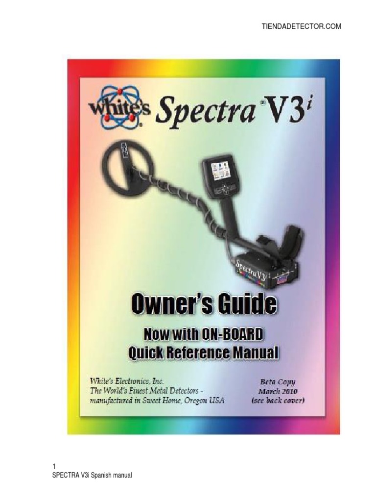 Manual Spectra V3i Español | PDF | Menú (Computación) | Tierra