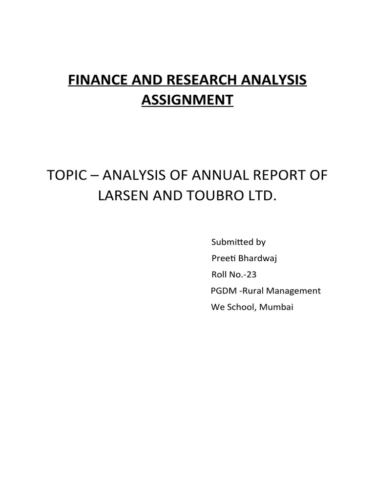 FRA Project | PDF | Equity (Finance) | Revenue