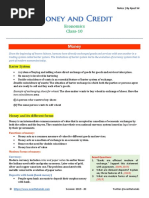 Chapter 3 Eco Class 10 Notes | PDF | Money | Credit