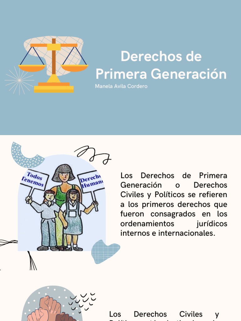 Derechos Civiles y Políticos: Primera Generación | PDF