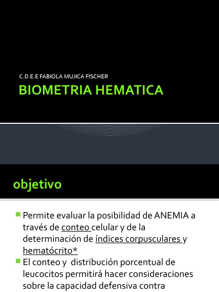 Biometria Hemática | PDF | Leucocito | Sangre