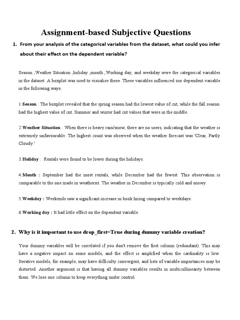 Bike Sharing Assignment | PDF | Regression Analysis | Linear Regression Bike Sharing Assignment | PDF | Regression Analysis | Linear Regression