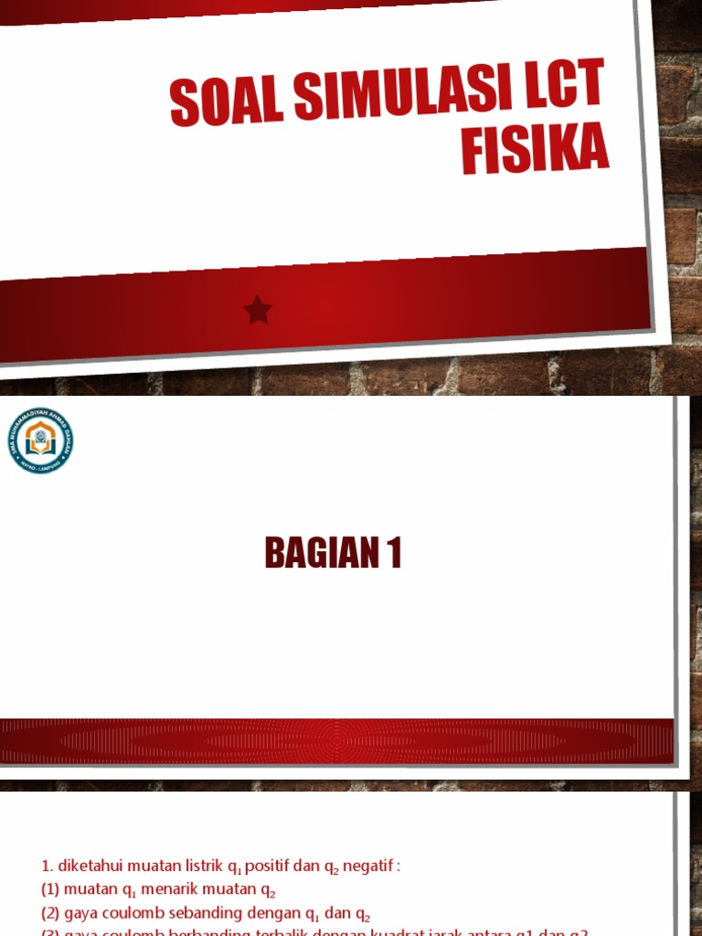 Soal Simulasi LCT Fisika | PDF