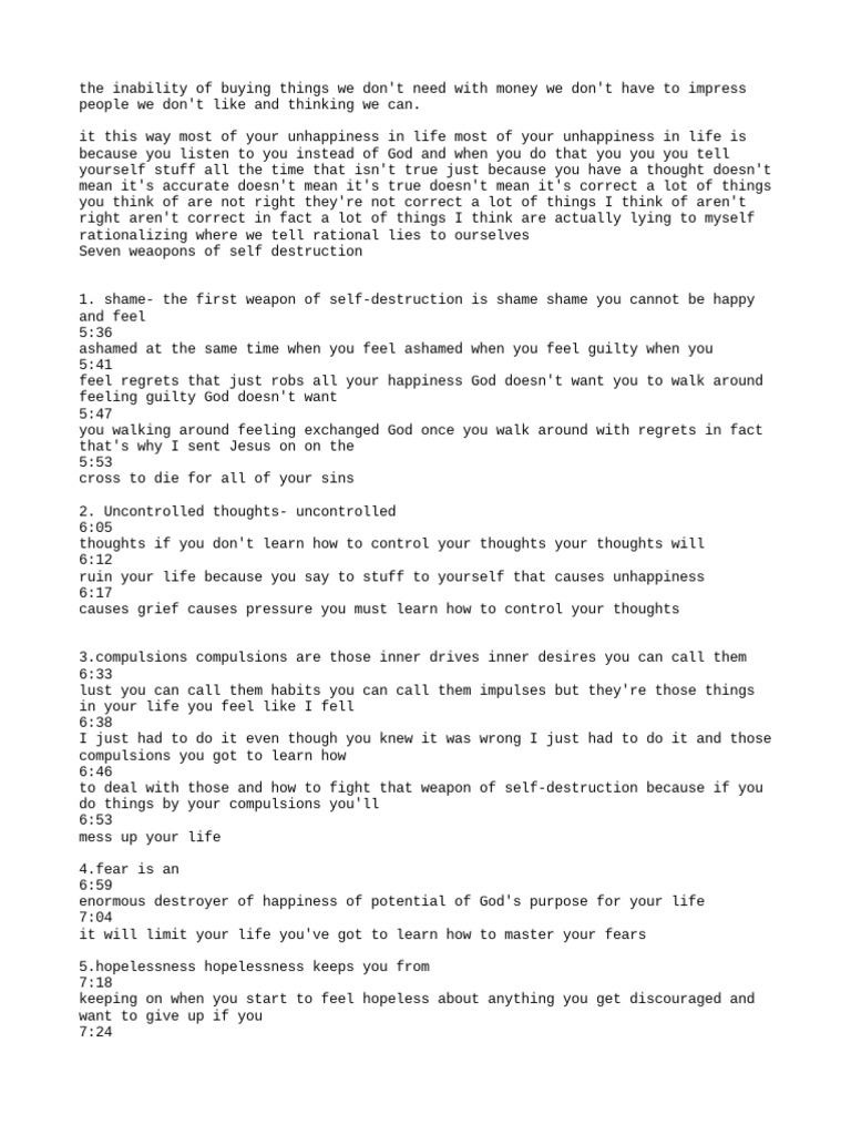 Rick Warren Notes | PDF | Jesus | The Gospel